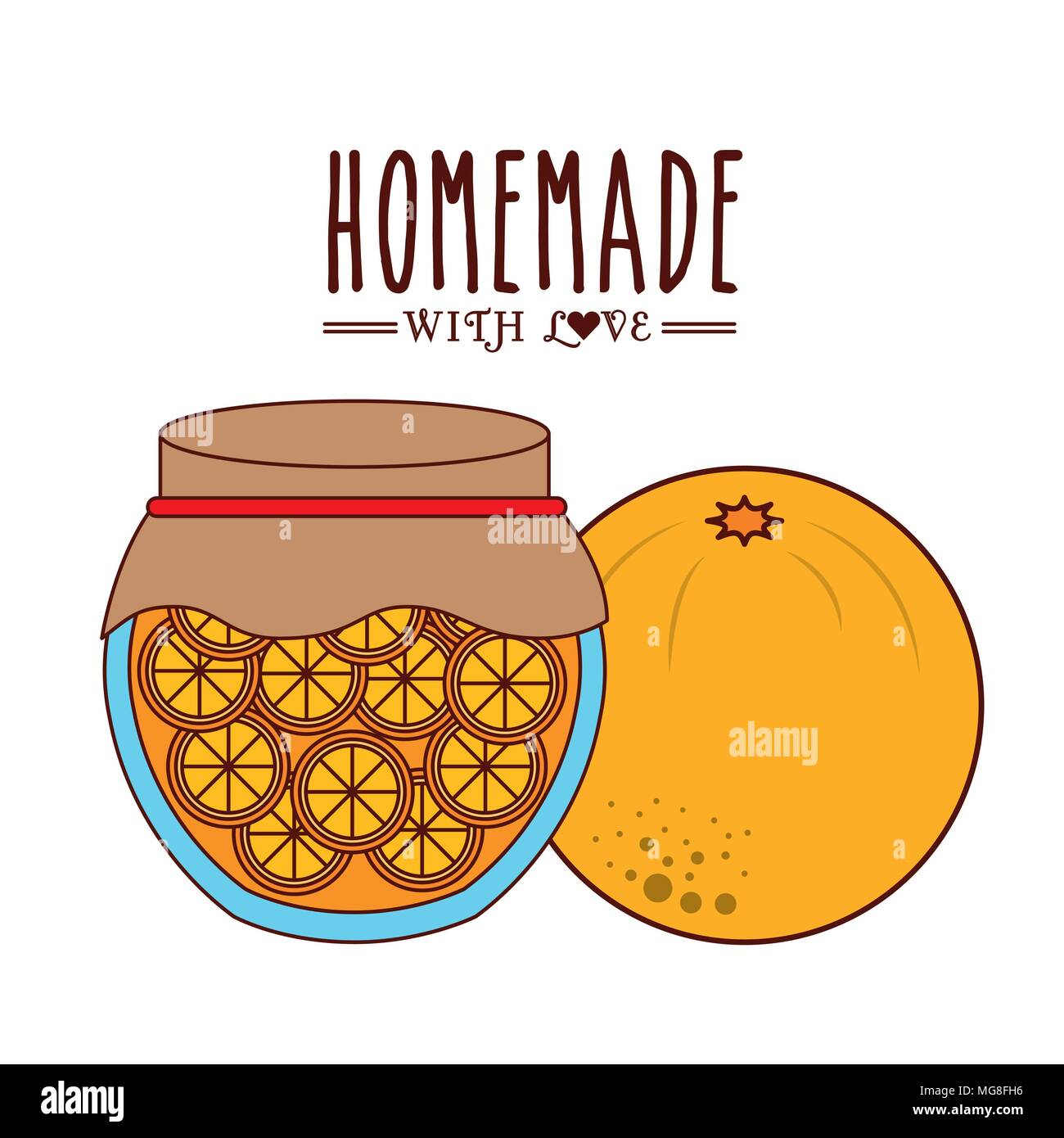 homemade jam design, vector illustration eps10 graphic Stock Vector ...