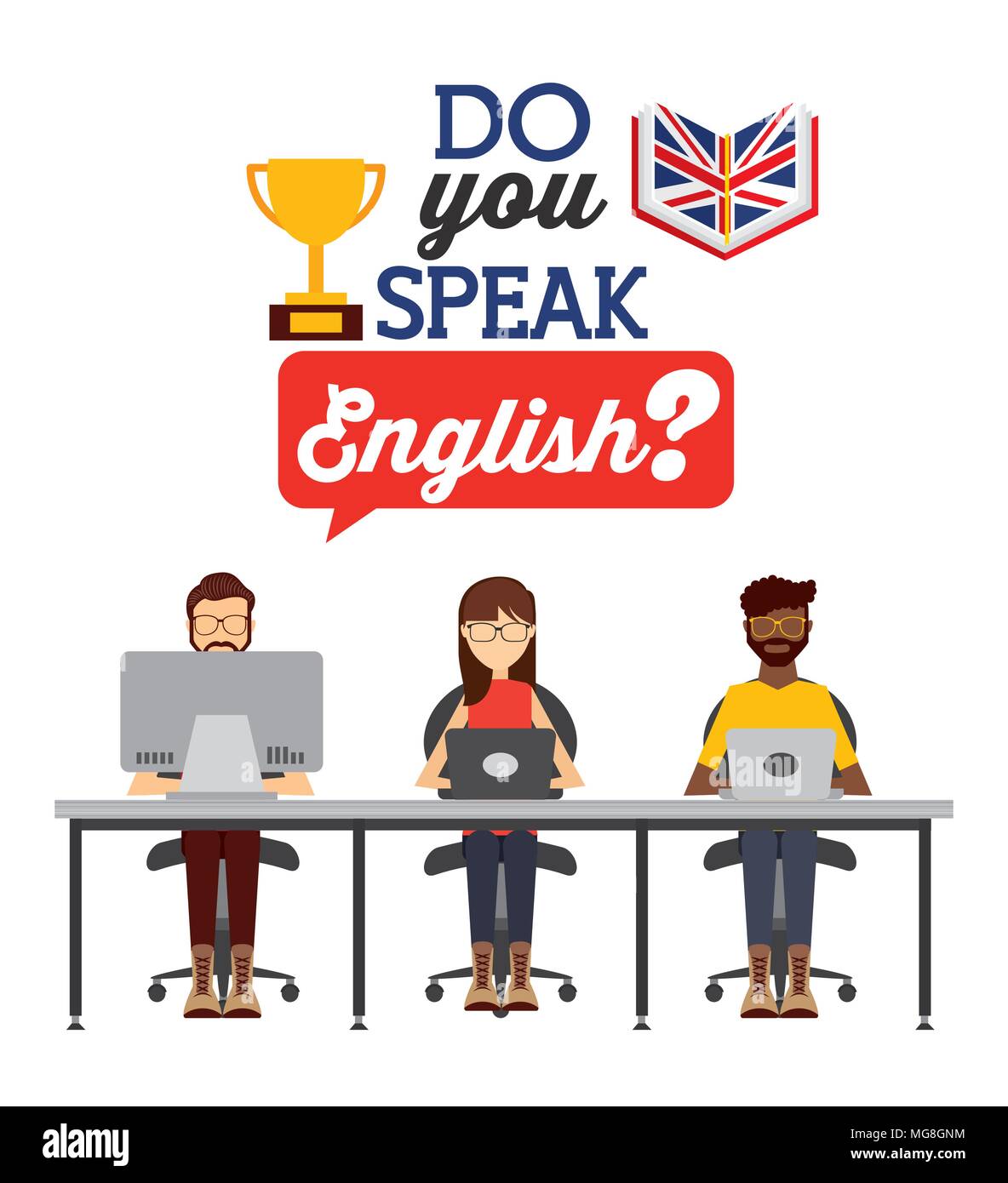 Teaching language image Stock Vector Images - Alamy