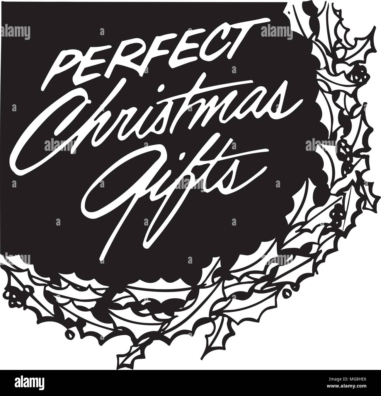 Perfect Christmas Gifts - Retro Clipart Banner Stock Vector Image & Art ...