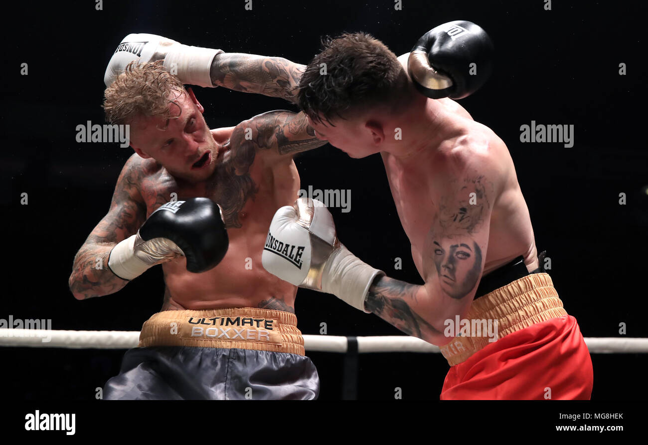 Drew Brown (right) and Tom Young compete in the Final of the Ultimate ...