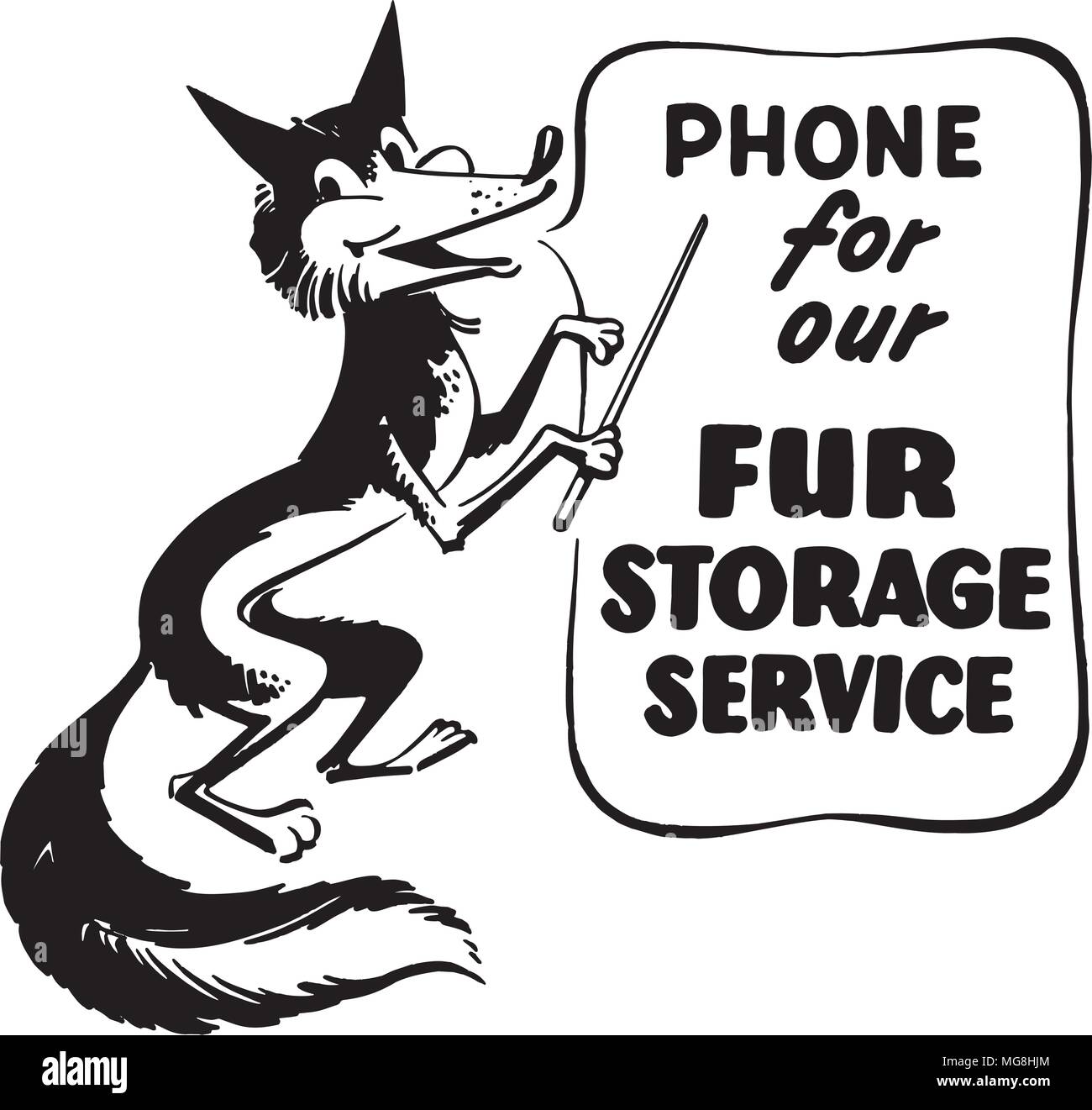 Fur advertisement Stock Vector Images - Alamy