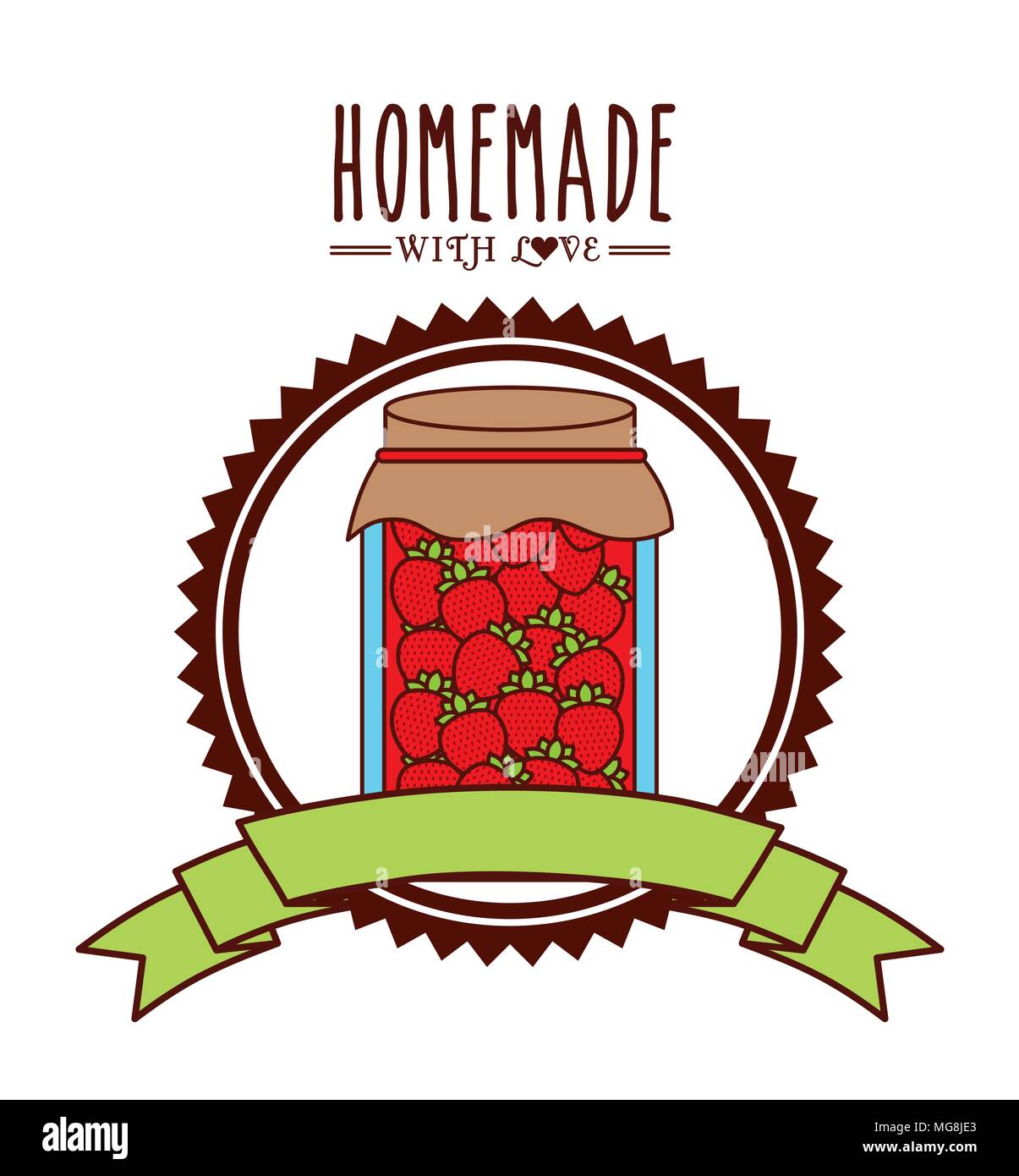 homemade jam design, vector illustration eps10 graphic Stock Vector ...