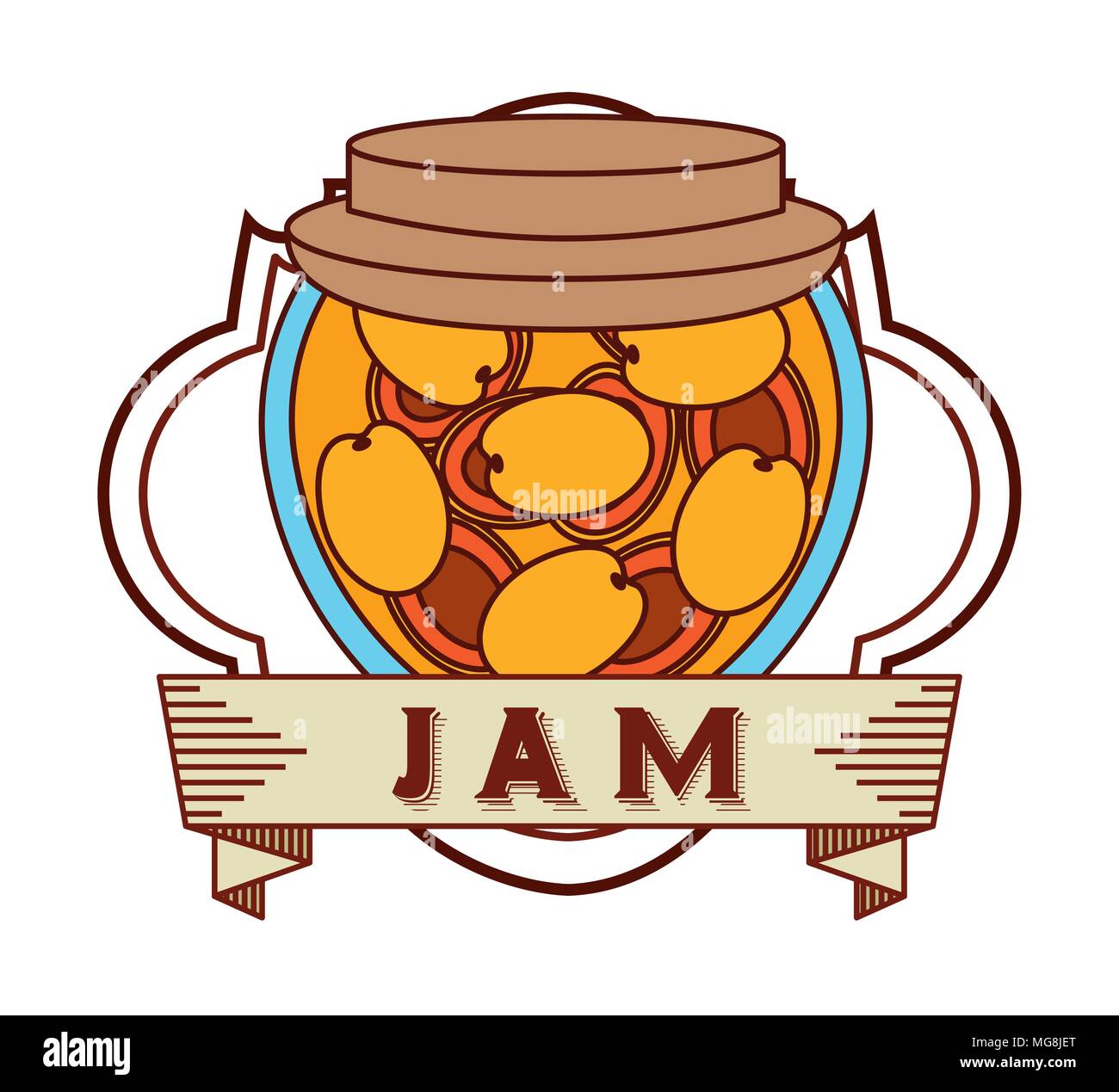 homemade jam design, vector illustration eps10 graphic Stock Vector ...