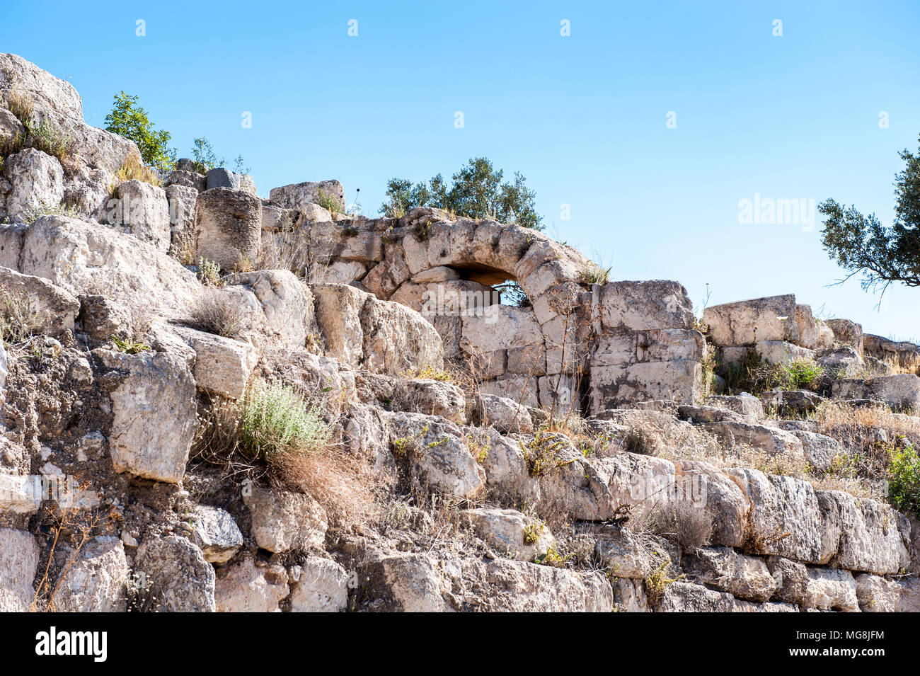Ruins of the ancient city of Gadara, modern Jordan Stock Photo - Alamy