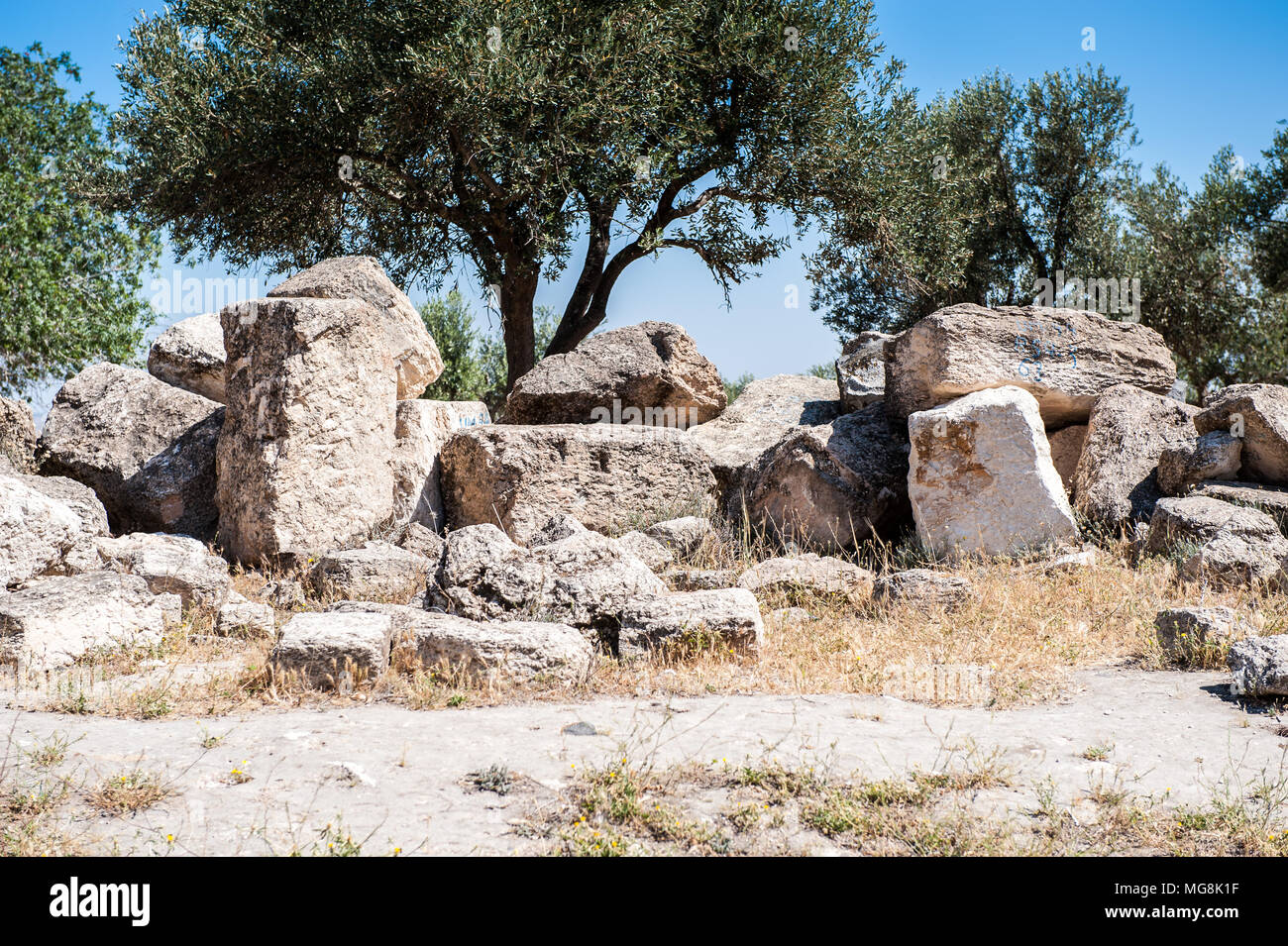Ruins of Gadara, modern Jordan Stock Photo - Alamy