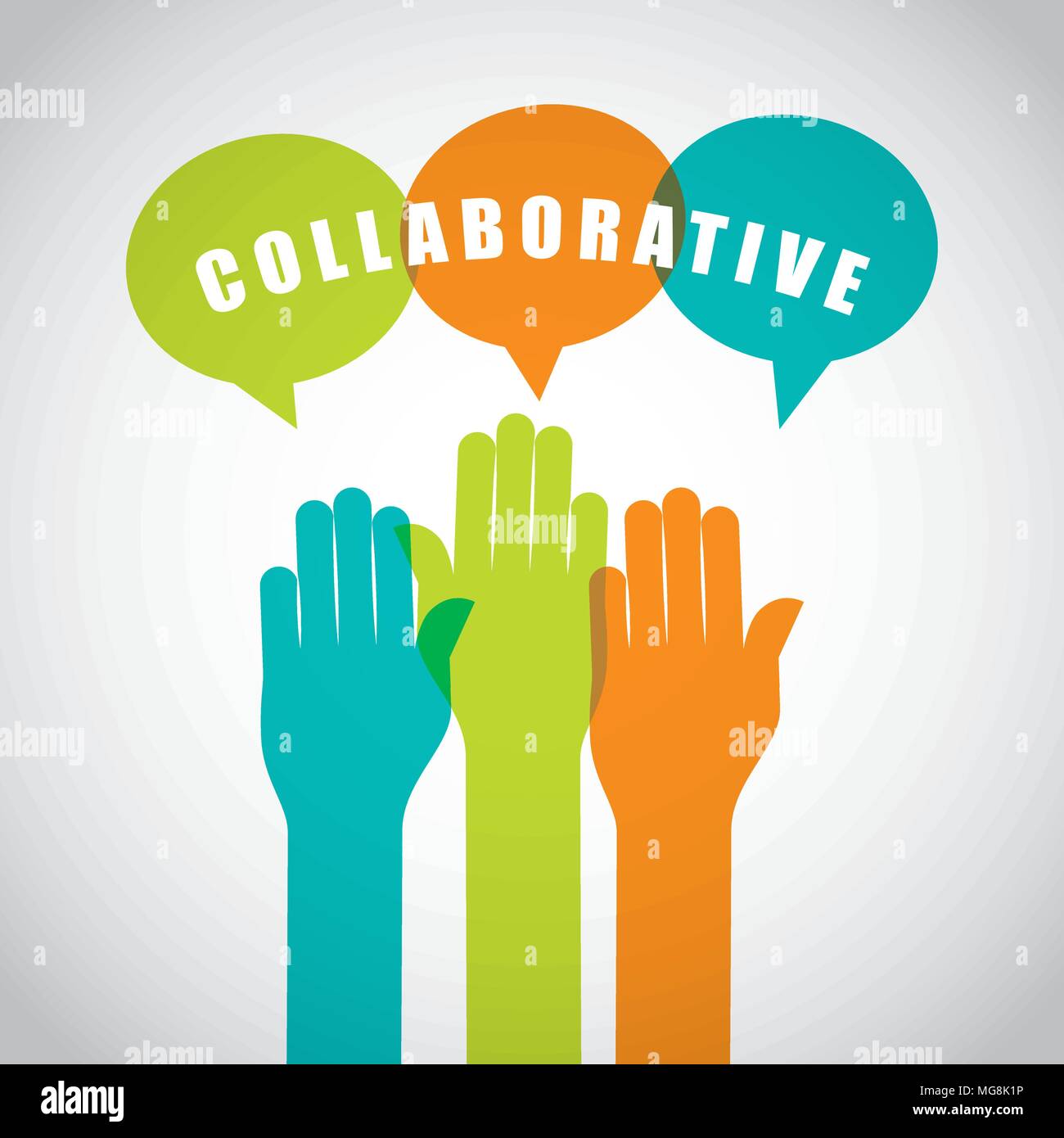 collaborative teamwork design, vector illustration eps10 graphic Stock ...