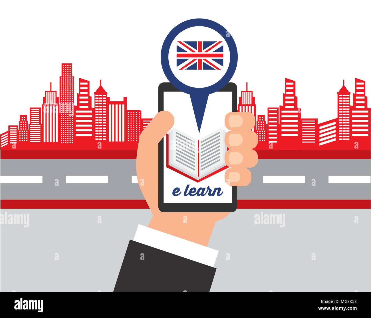 British school student Stock Vector Images - Alamy
