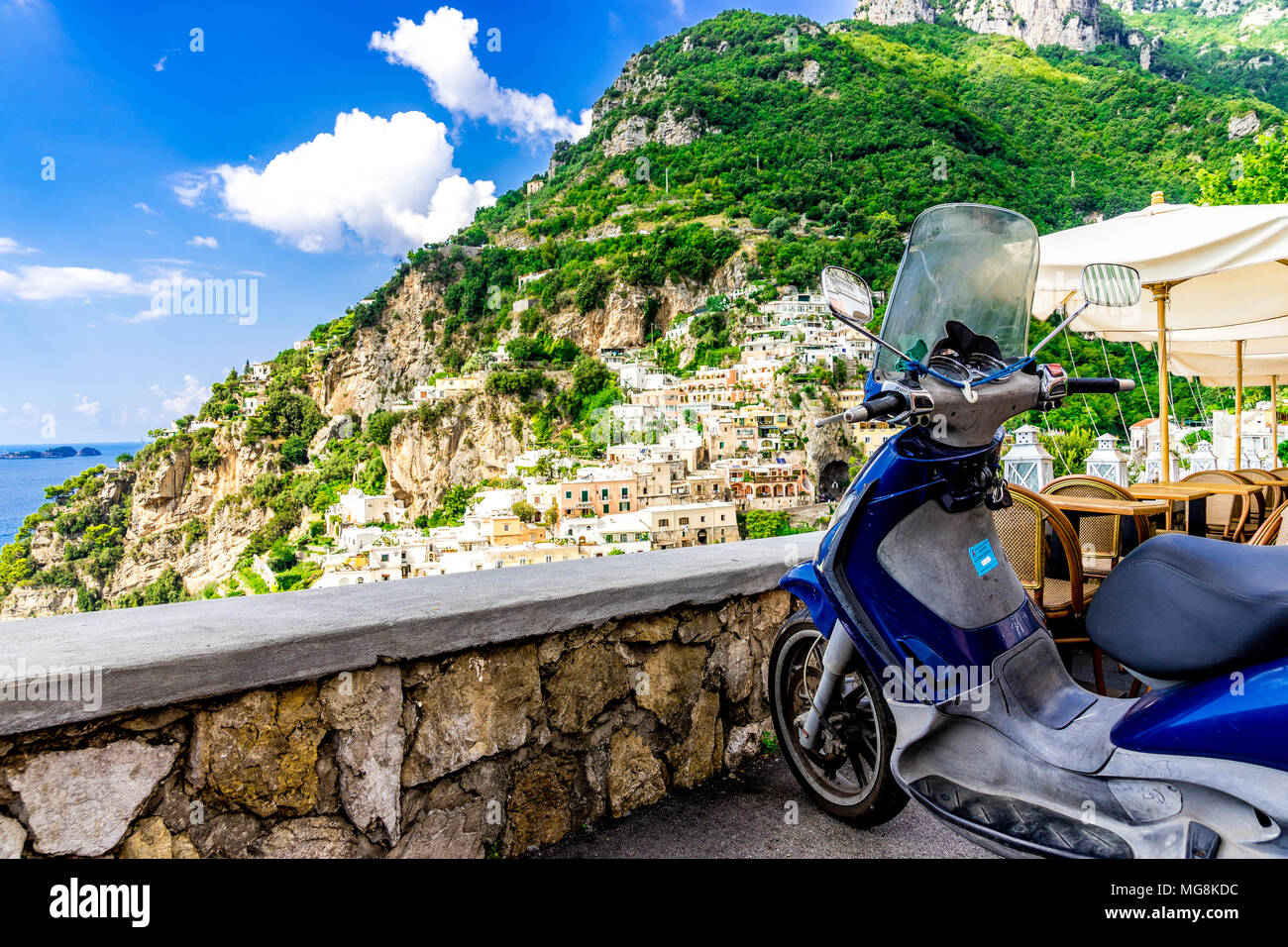 The sights of Positano in Italy Stock Photo - Alamy