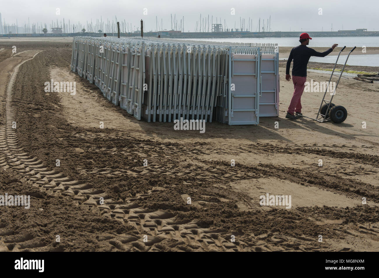 Nettuno (Rome). Preparation of the seaside resort for the Summer season ...