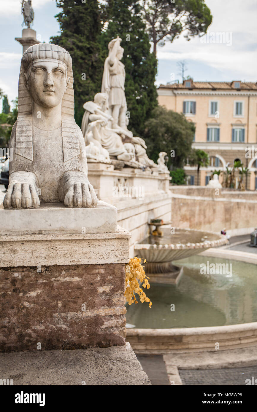 Roman City Fountain Stock Photo - Alamy