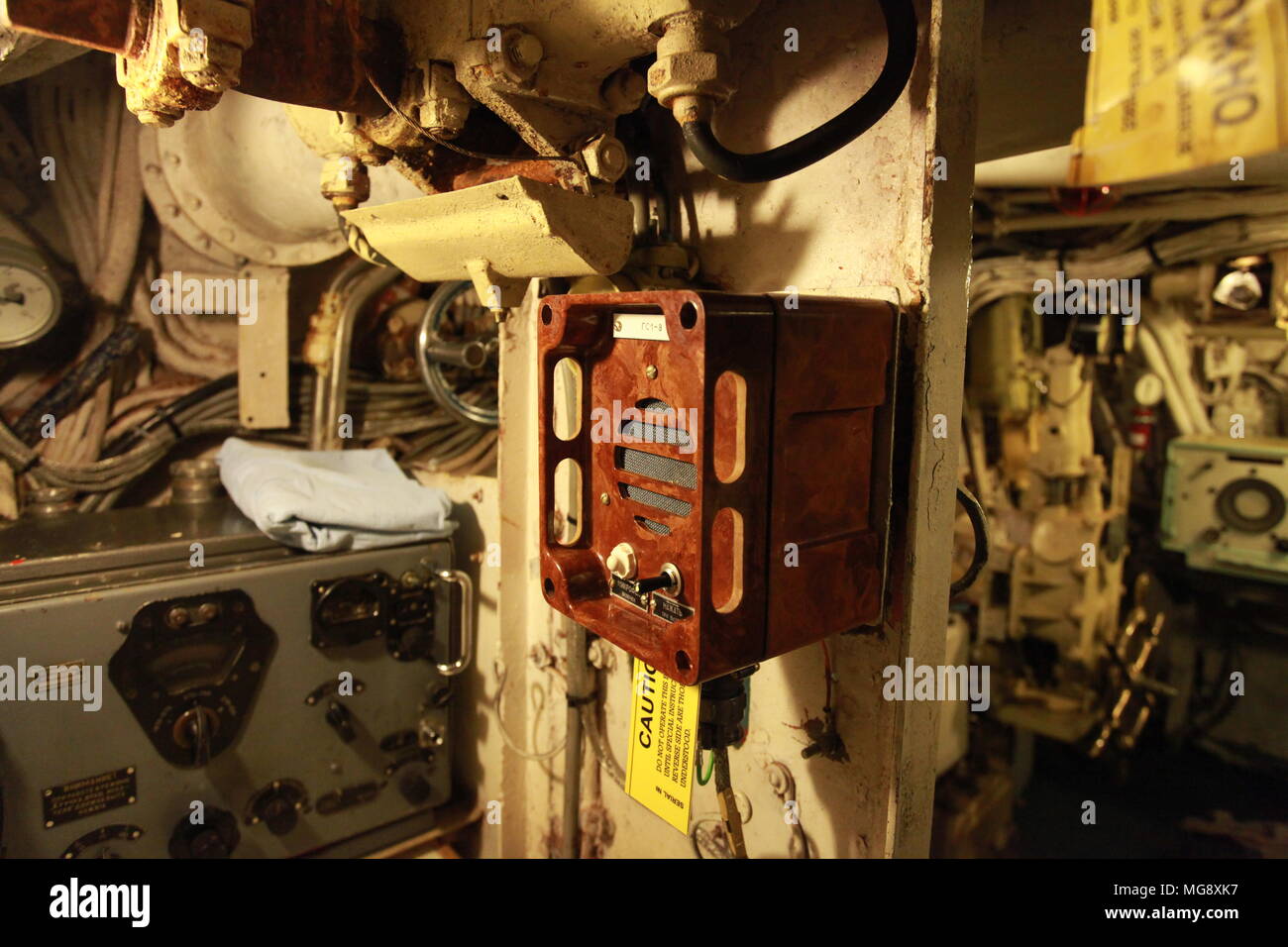 Main command post of the Russian submarine S189 Stock Photo - Alamy