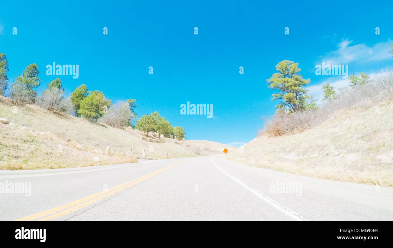 Driving on paved road person hi-res stock photography and images - Alamy
