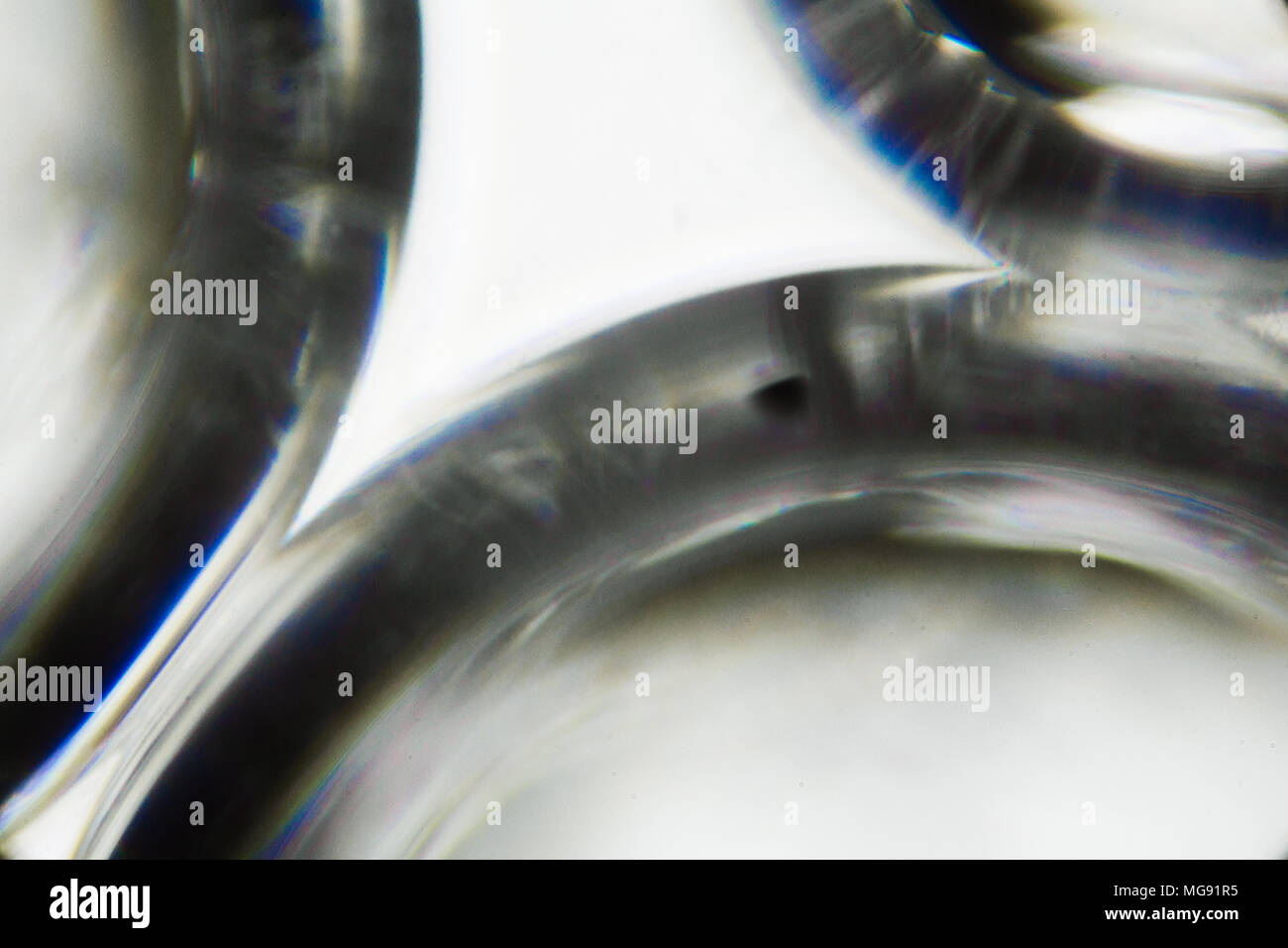 Water bubbles under the microscope Stock Photo - Alamy
