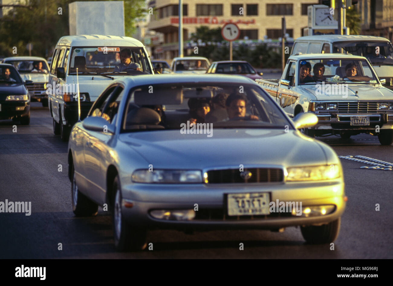1990s rush hour traffic in Riyadh, Saudi Arabia Stock Photo - Alamy