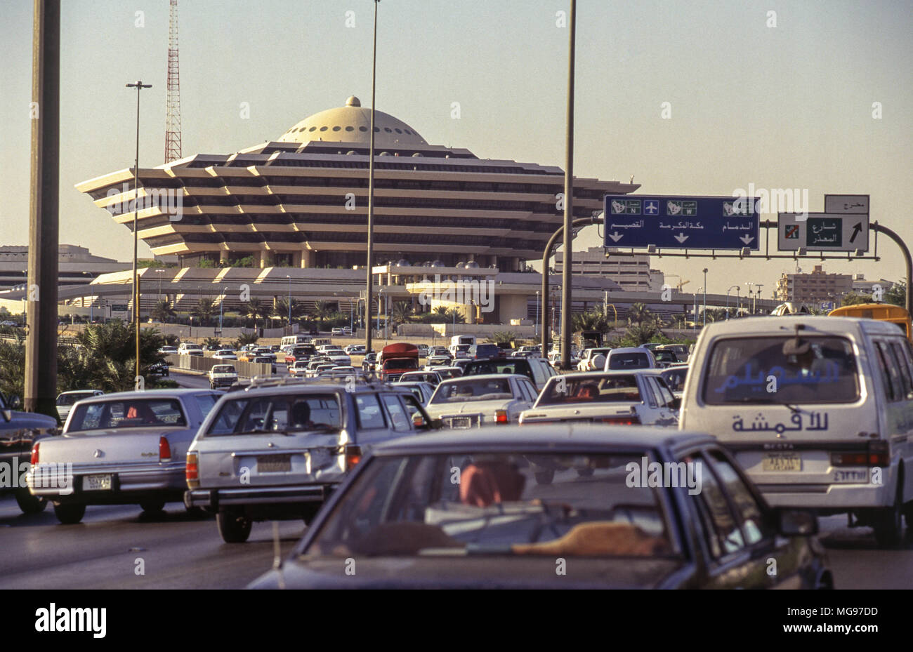 1990s rush hour traffic in Riyadh, Saudi Arabia Stock Photo - Alamy