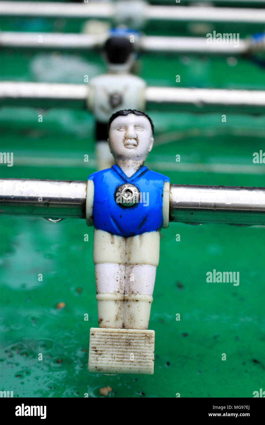 Table football model players Stock Photo - Alamy