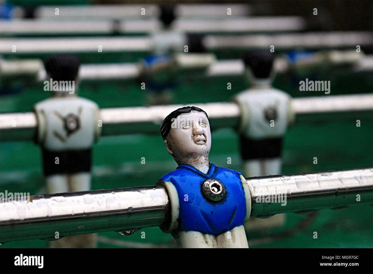 Table football model players Stock Photo - Alamy