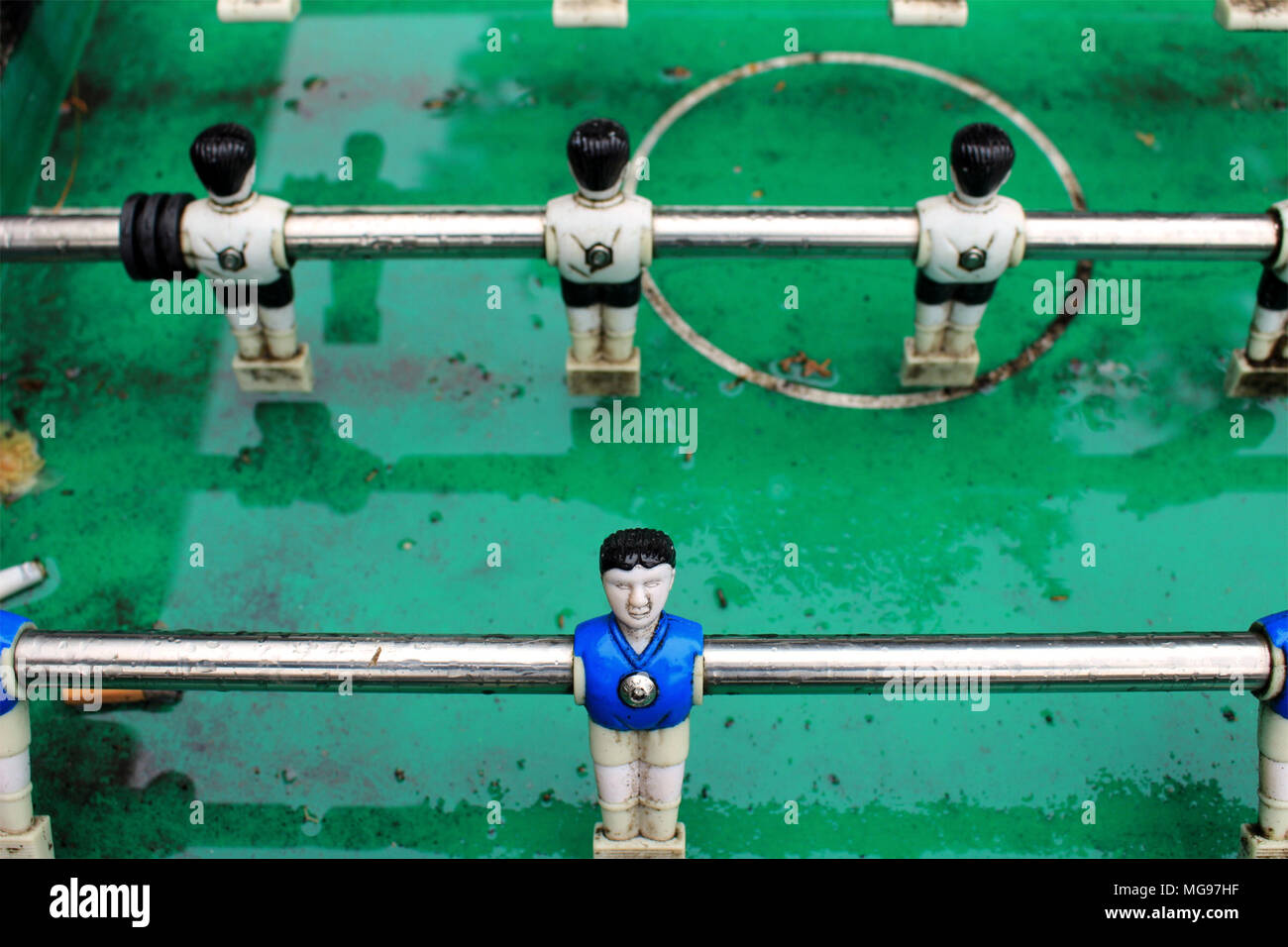 Table football model players Stock Photo - Alamy