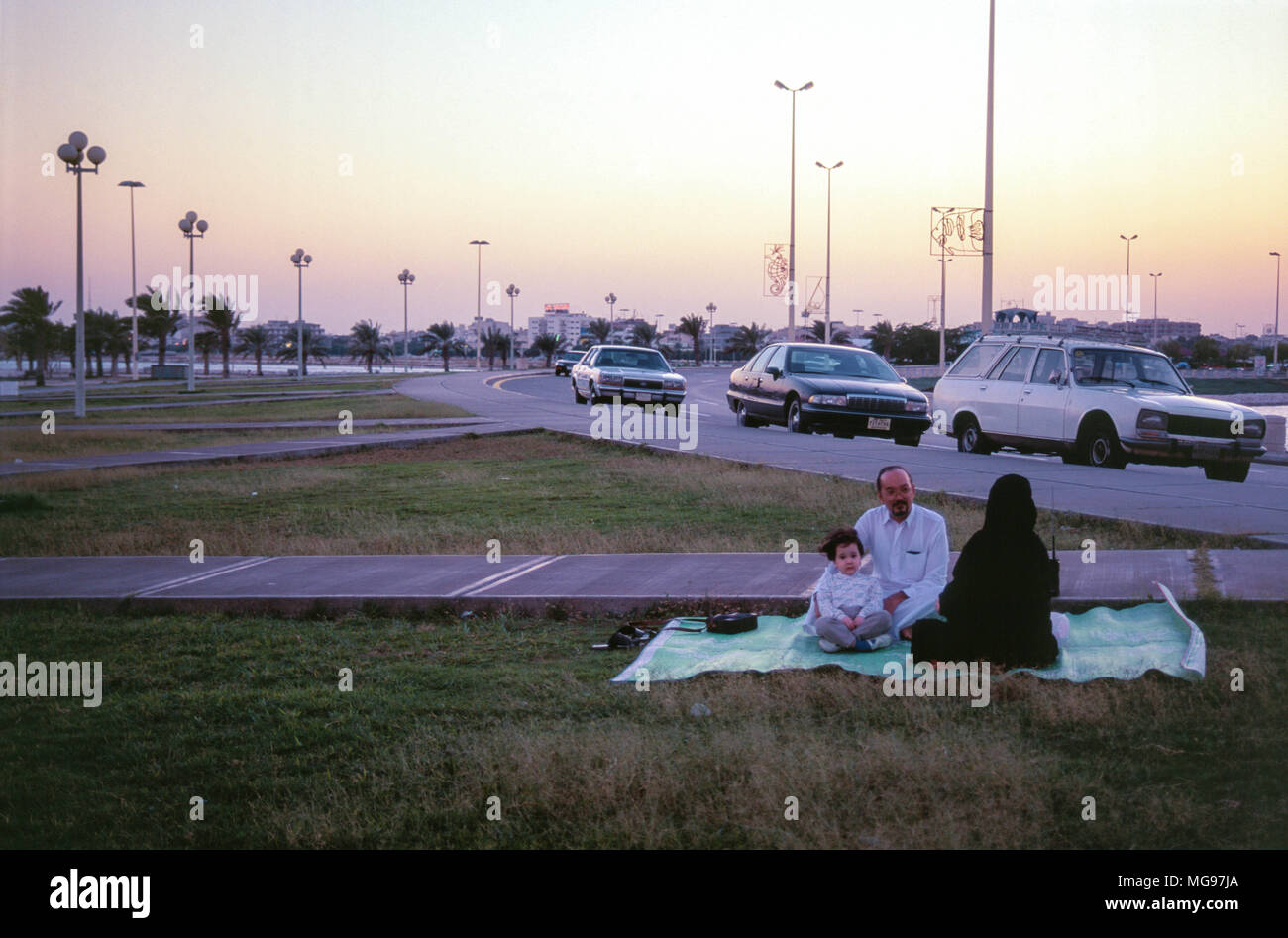 1990s rush hour traffic in Riyadh, Saudi Arabia Stock Photo - Alamy