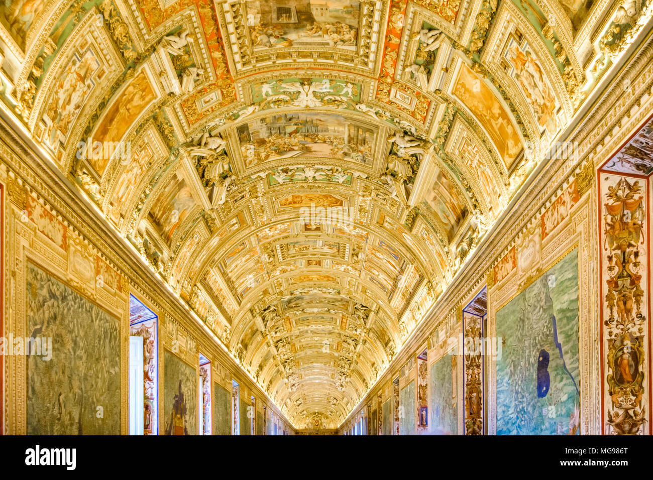 Ceilings of the vatican museum hi-res stock photography and images - Alamy