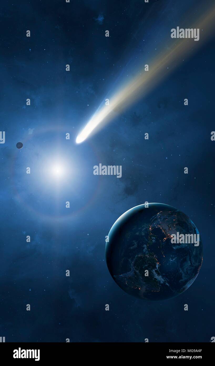 Bright comets hi-res stock photography and images - Alamy
