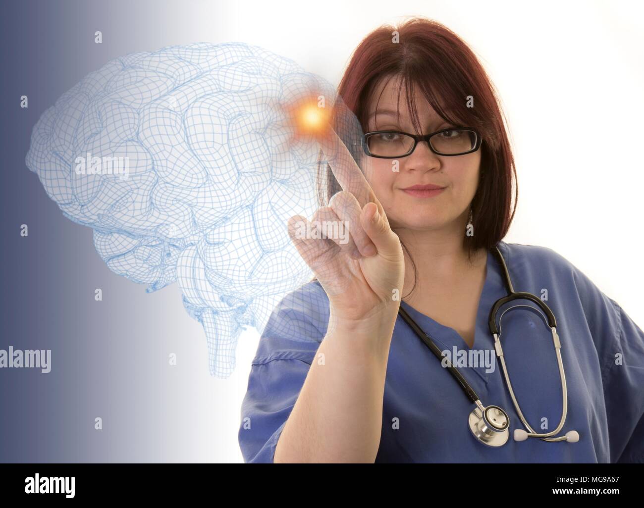 Female brain scientist hi-res stock photography and images - Alamy