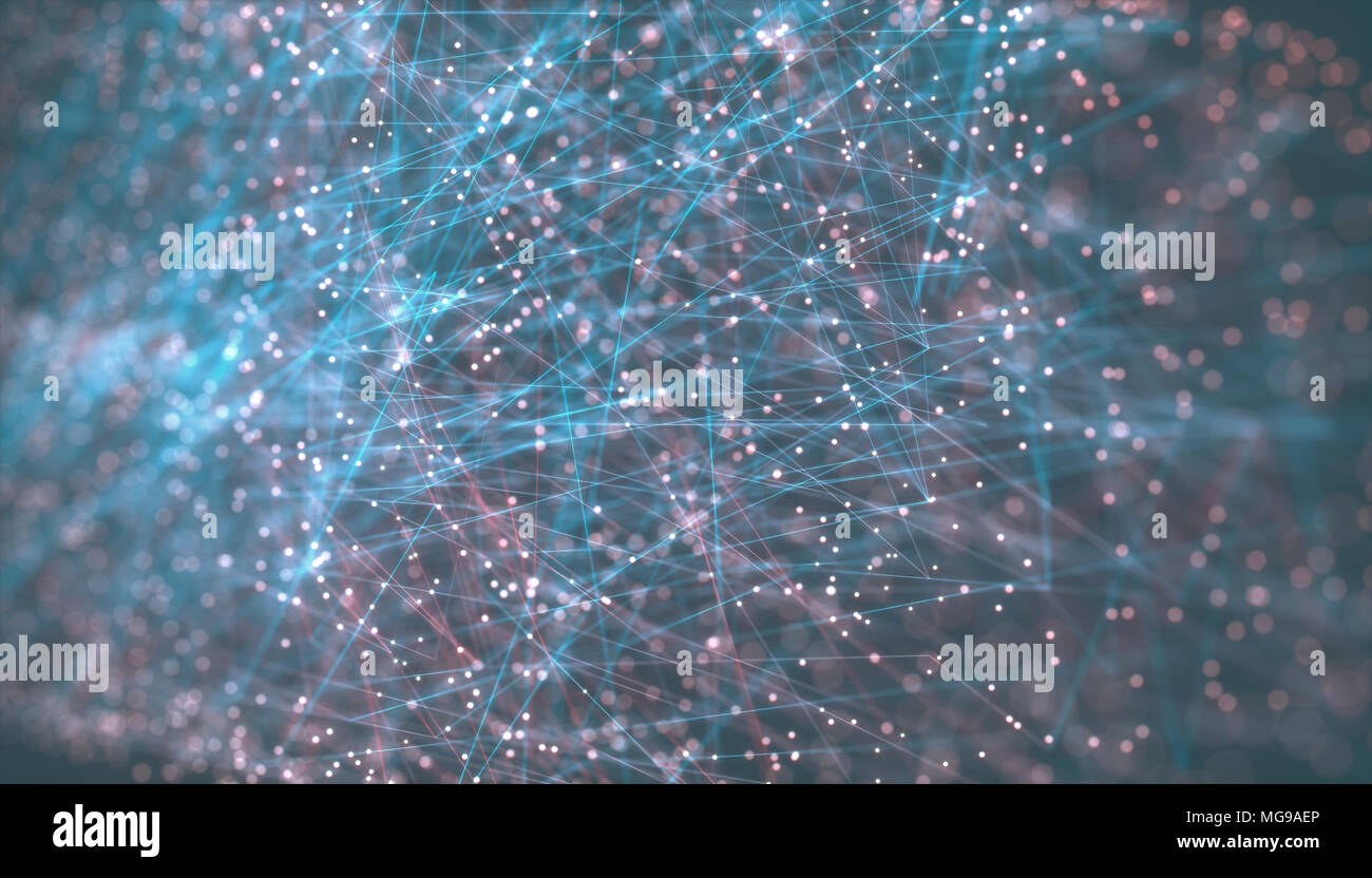 Connecting lines and dots, illustration Stock Photo - Alamy