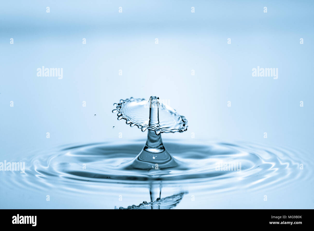 Water drop impact Stock Photo - Alamy