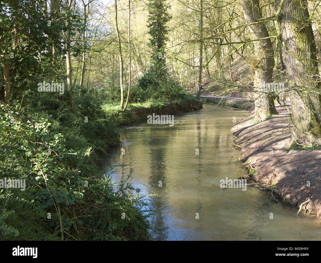 River Lud Hubbards Hills Louth Lincolnshire Stock Photo - Alamy