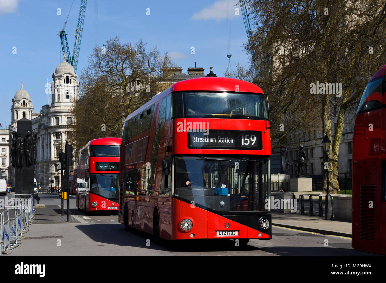 A British red double decker bus, London, England, United Kingdom Stock ...