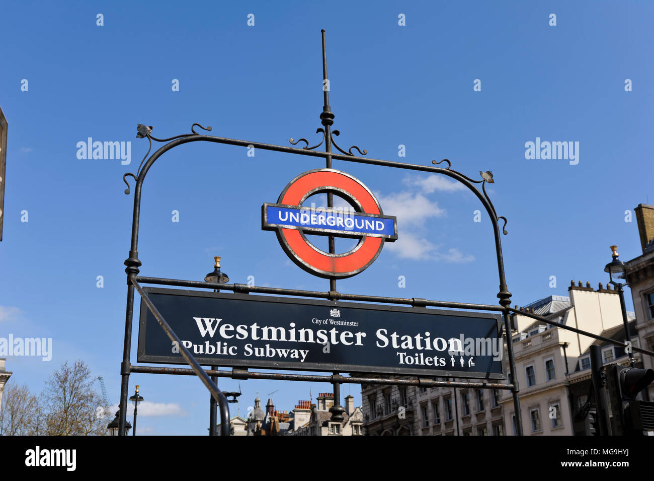 Entrance Westminster Underground Station London Stock Photos & Entrance ...
