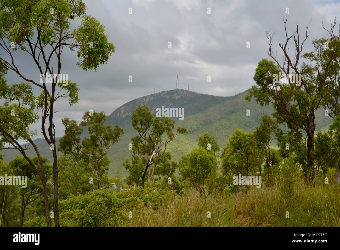 Mount stuart on a stormy day with gray clouds, Mount Stuart hiking ...