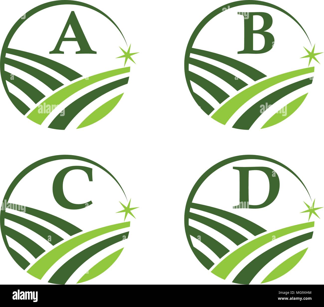 Green Project Solution Set Stock Vector Image & Art - Alamy