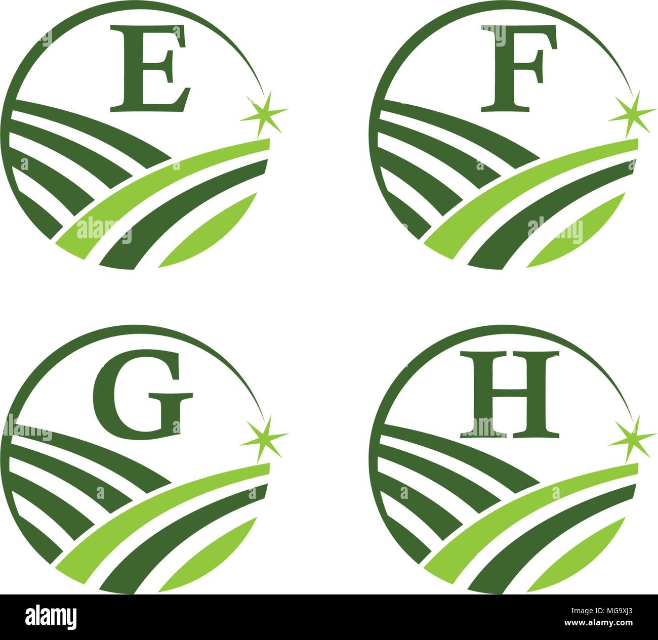 Green Project Solution Set Stock Vector Image & Art - Alamy