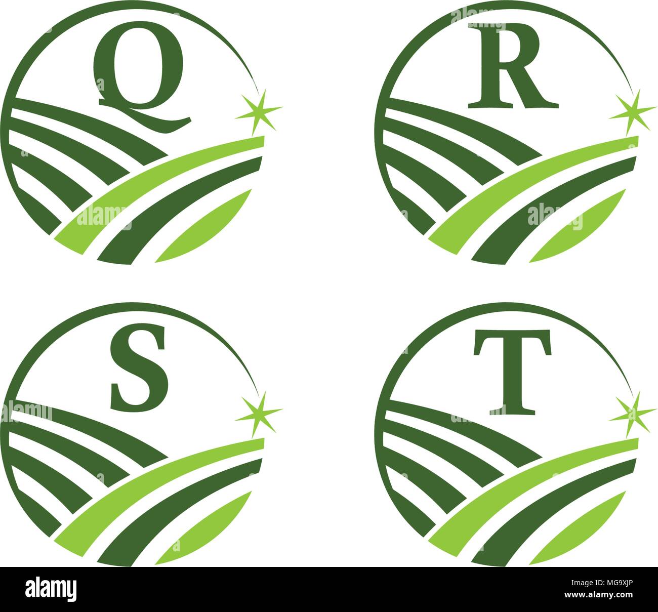 Green Project Solution Set Stock Vector Image & Art - Alamy