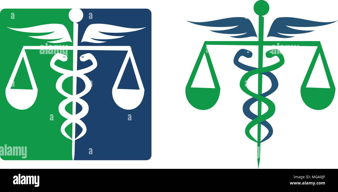 Caduceus Health Balance Set Stock Vector Image & Art - Alamy