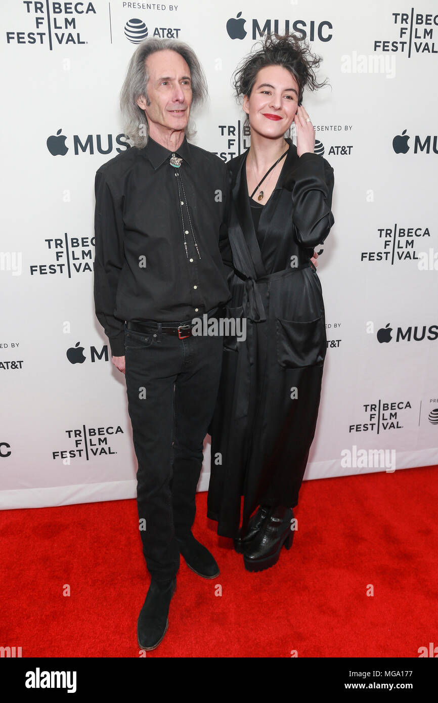 New York, NY - April 23, 2018: Lenny Kaye, Jesse Smith attend screening ...