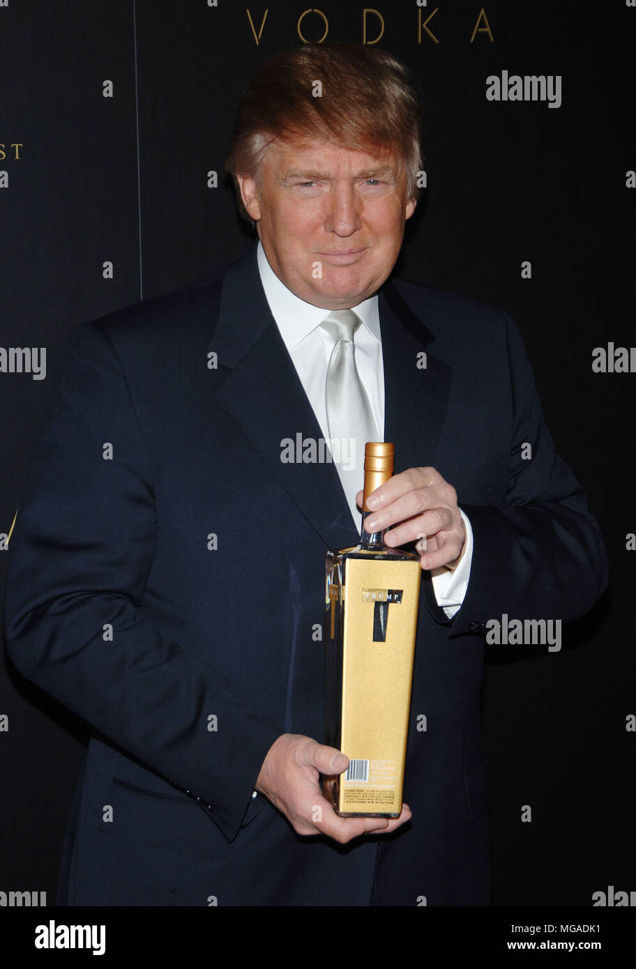 Donald Trump arriving at the " Donald Trump Launches TRUMP VODKA Party ...
