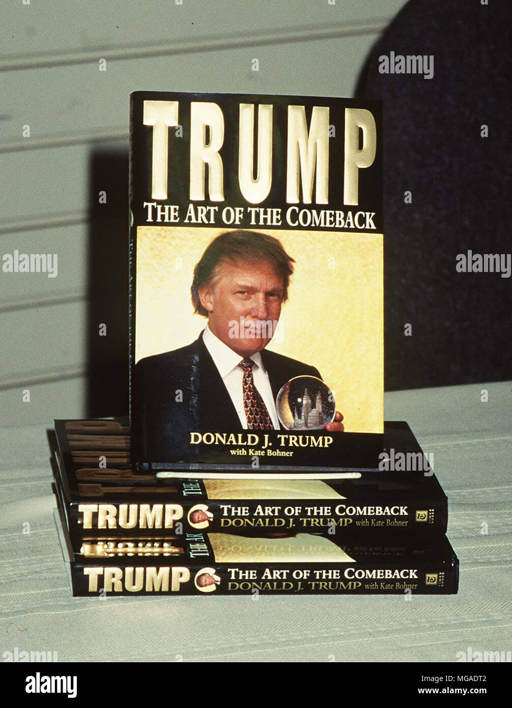 Trump Donald -book's - at his book signing in Los Angeles 1997 Stock ...