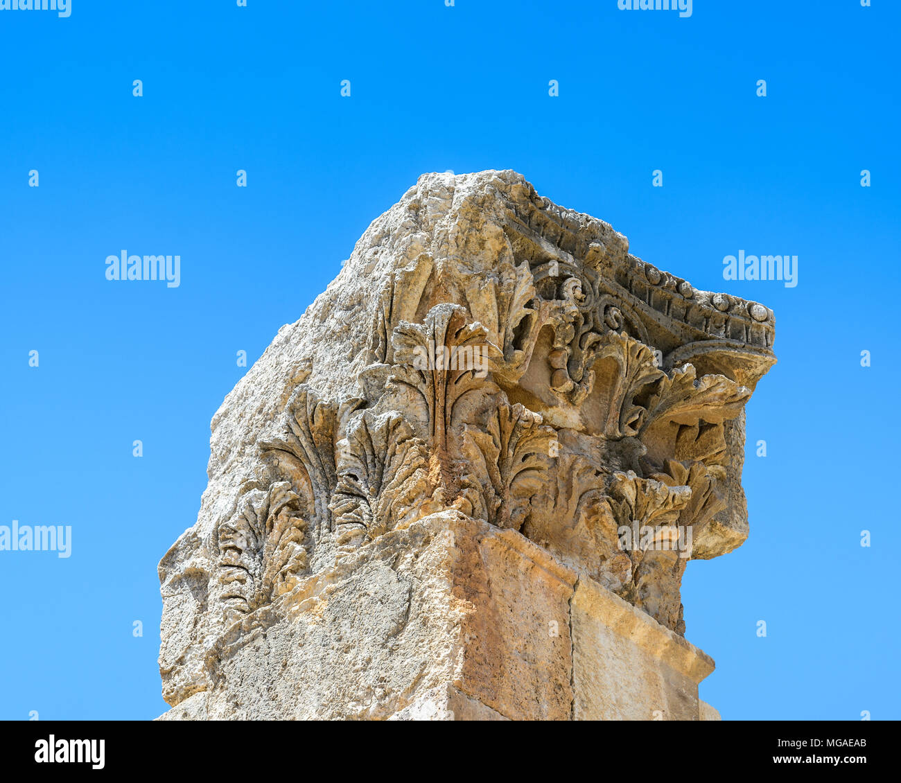 Ruins of the ancient Roman city of Gerasa, modern Jerash, Jordan Stock ...