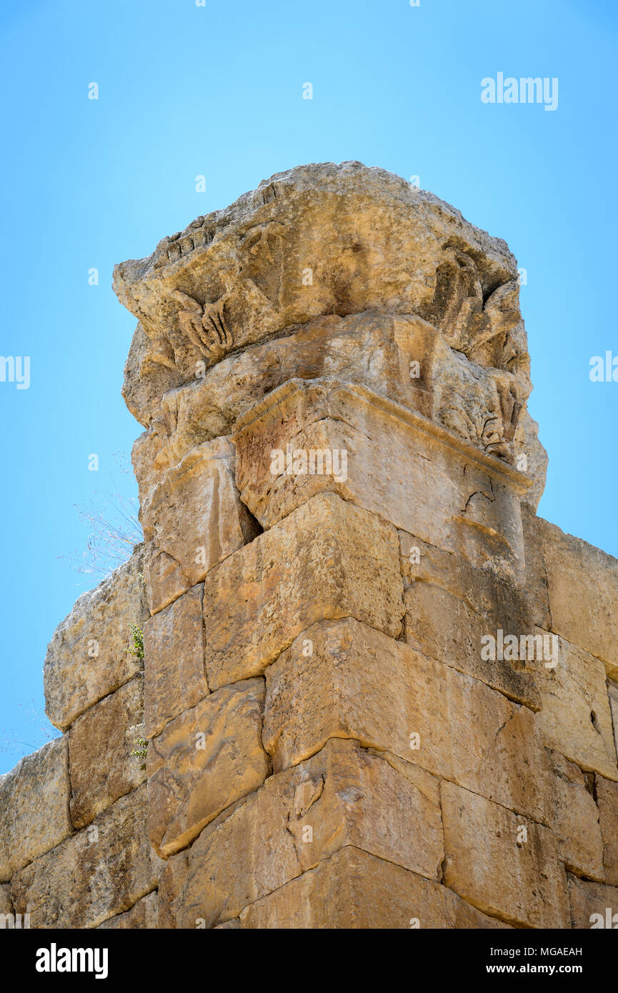 Ruins of the ancient Roman city of Gerasa, modern Jerash, Jordan Stock ...