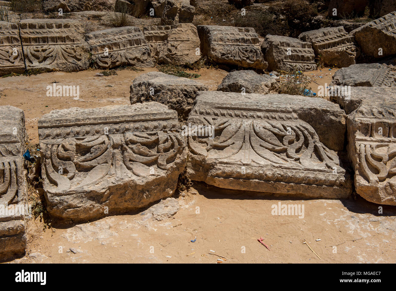 Ruins of Gerasa, modern Jerash, Jordan Stock Photo - Alamy