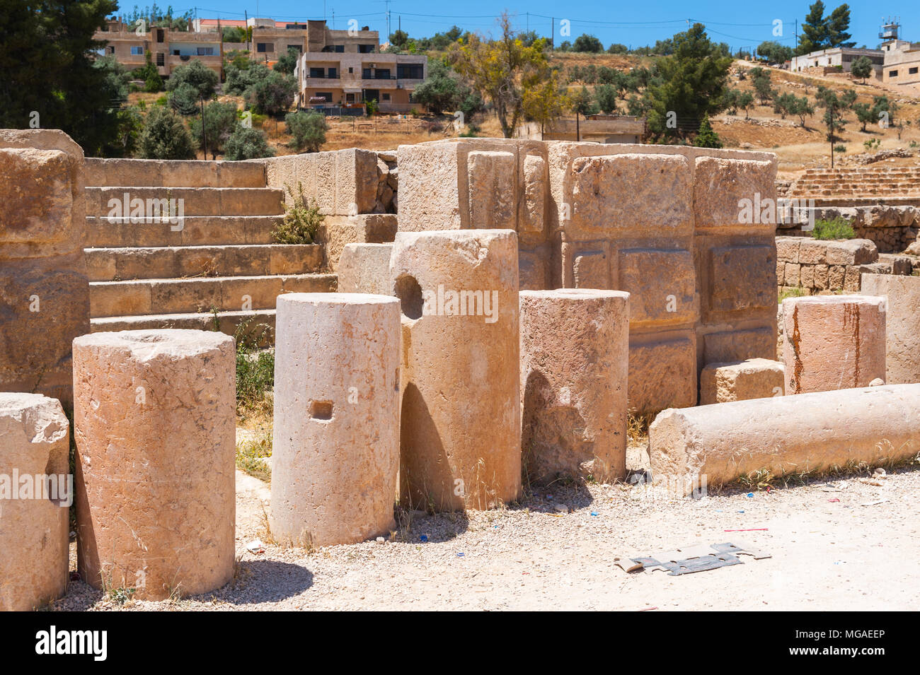 Ruins of Gerasa, modern Jerash, Jordan Stock Photo - Alamy