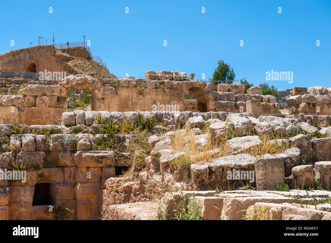 Ruins of Gerasa, modern Jerash, Jordan Stock Photo - Alamy