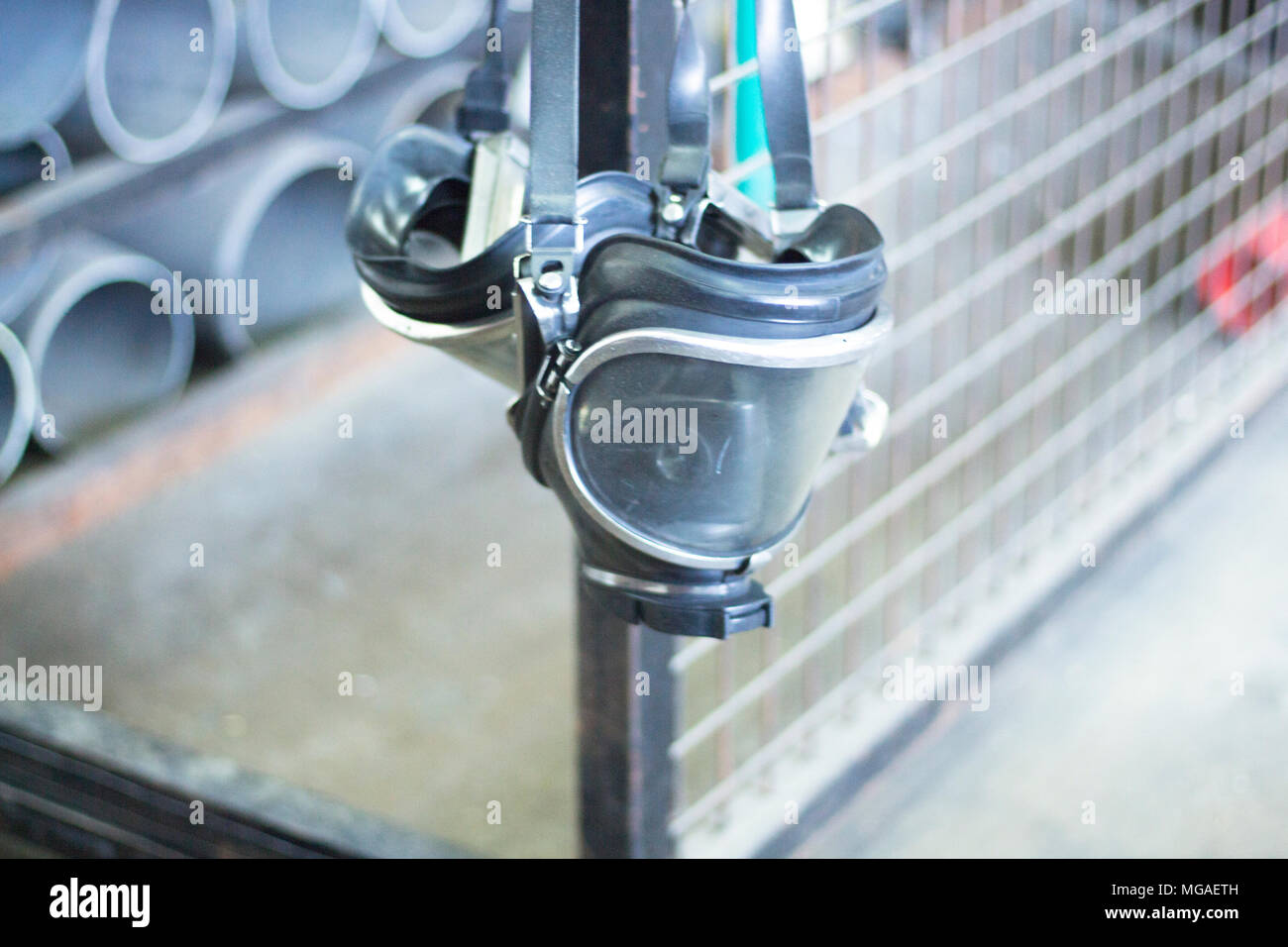 Fire station firefighter training equipment used by fireman to simulate ...
