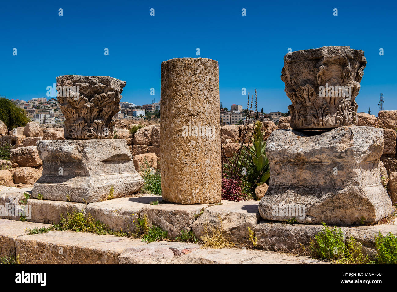 Ruins of Gerasa, modern Jerash, Jordan Stock Photo - Alamy