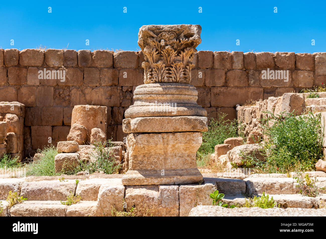 Ruins of Gerasa, modern Jerash, Jordan Stock Photo - Alamy