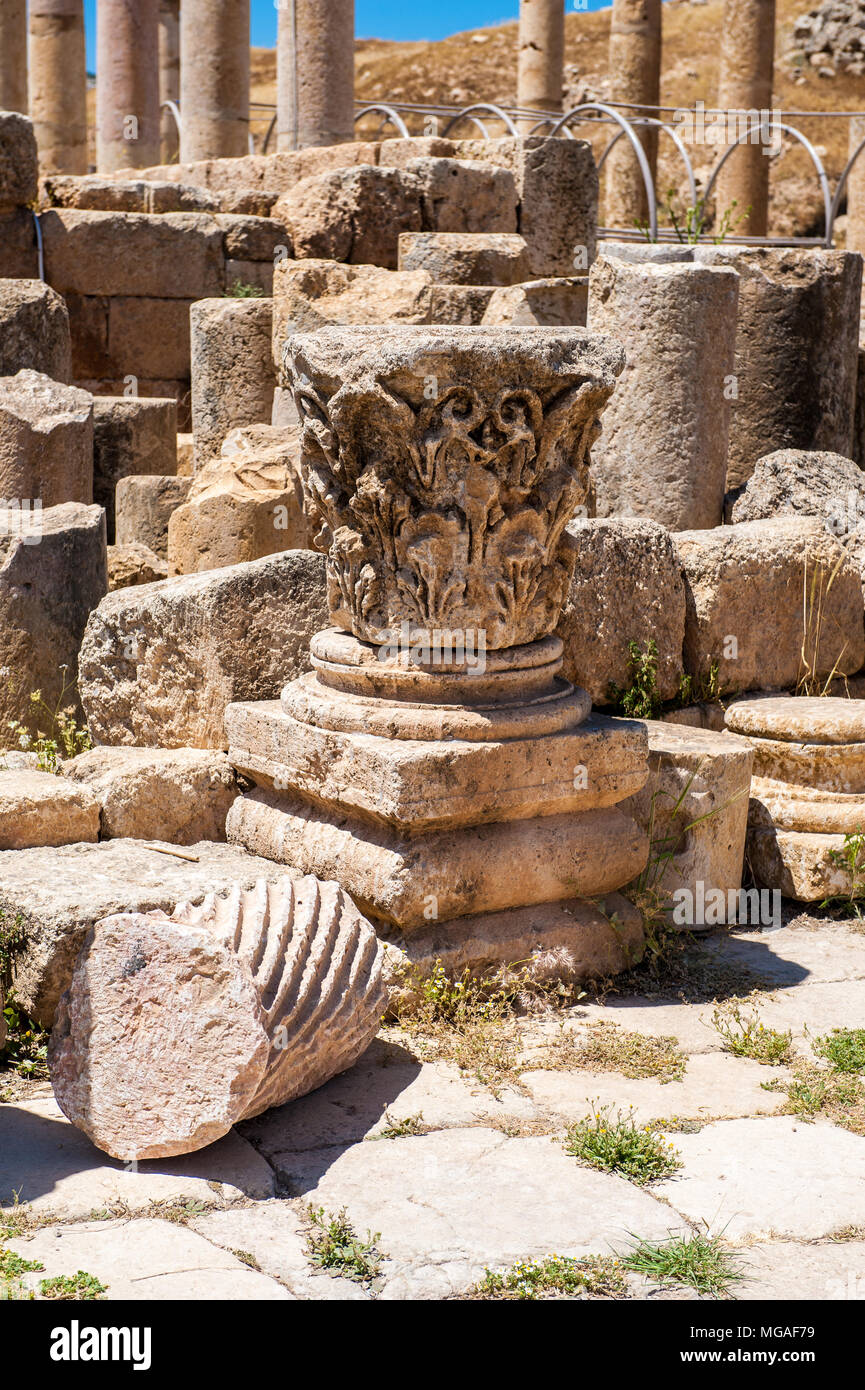 Ruins of Gerasa, modern Jerash, Jordan Stock Photo - Alamy