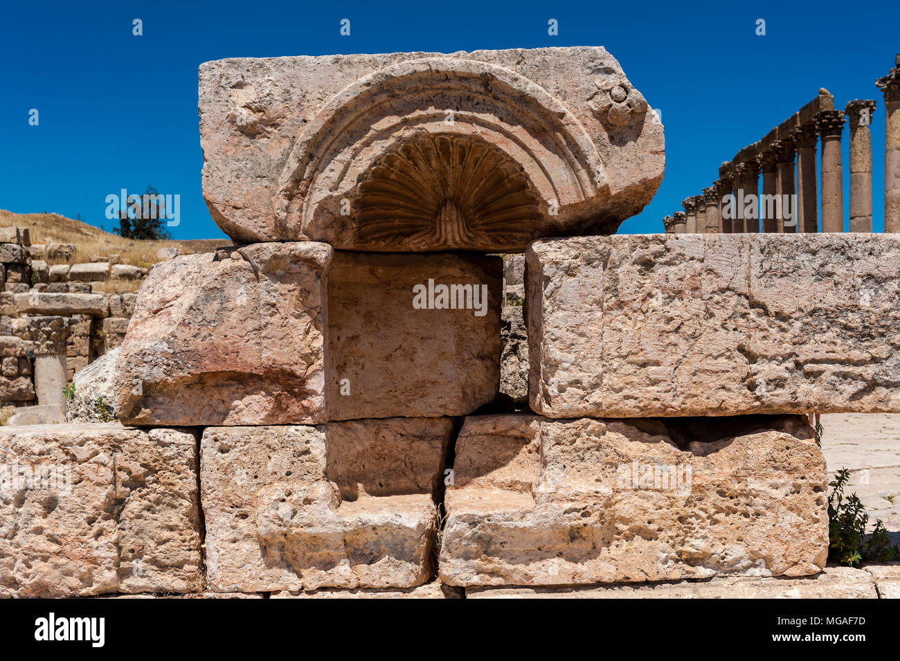 Ruins of Gerasa, modern Jerash, Jordan Stock Photo - Alamy