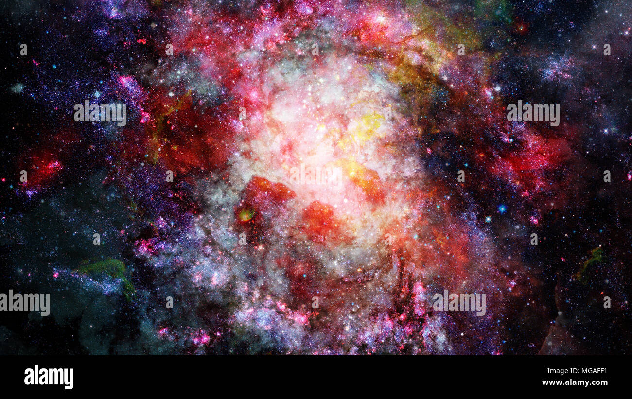 Group of bright massive stars in the nebula. Elements of this image ...